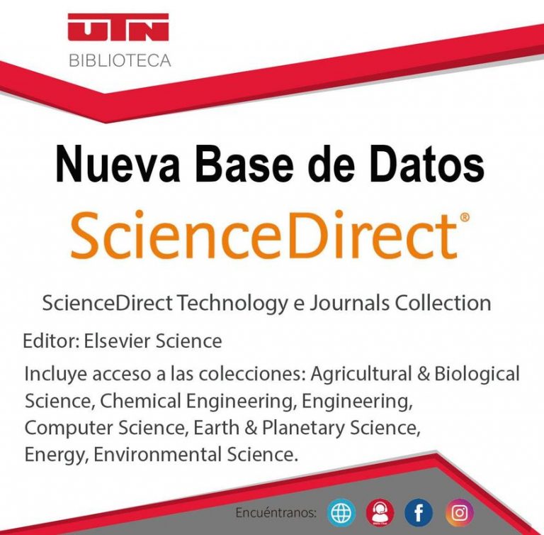 ScienceDirect – Biblioteca UTN